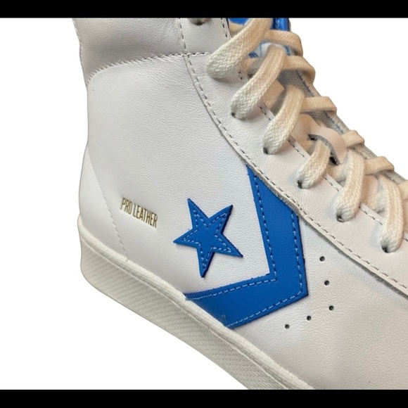Converse | Shoes | Brand New Converse Pro Leather Mid White Blue With ...